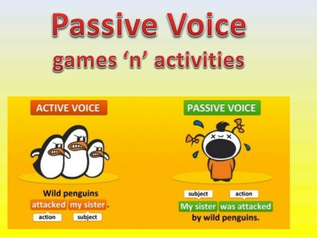Passive Voice Games And Activities Passive Voice Games And Activities