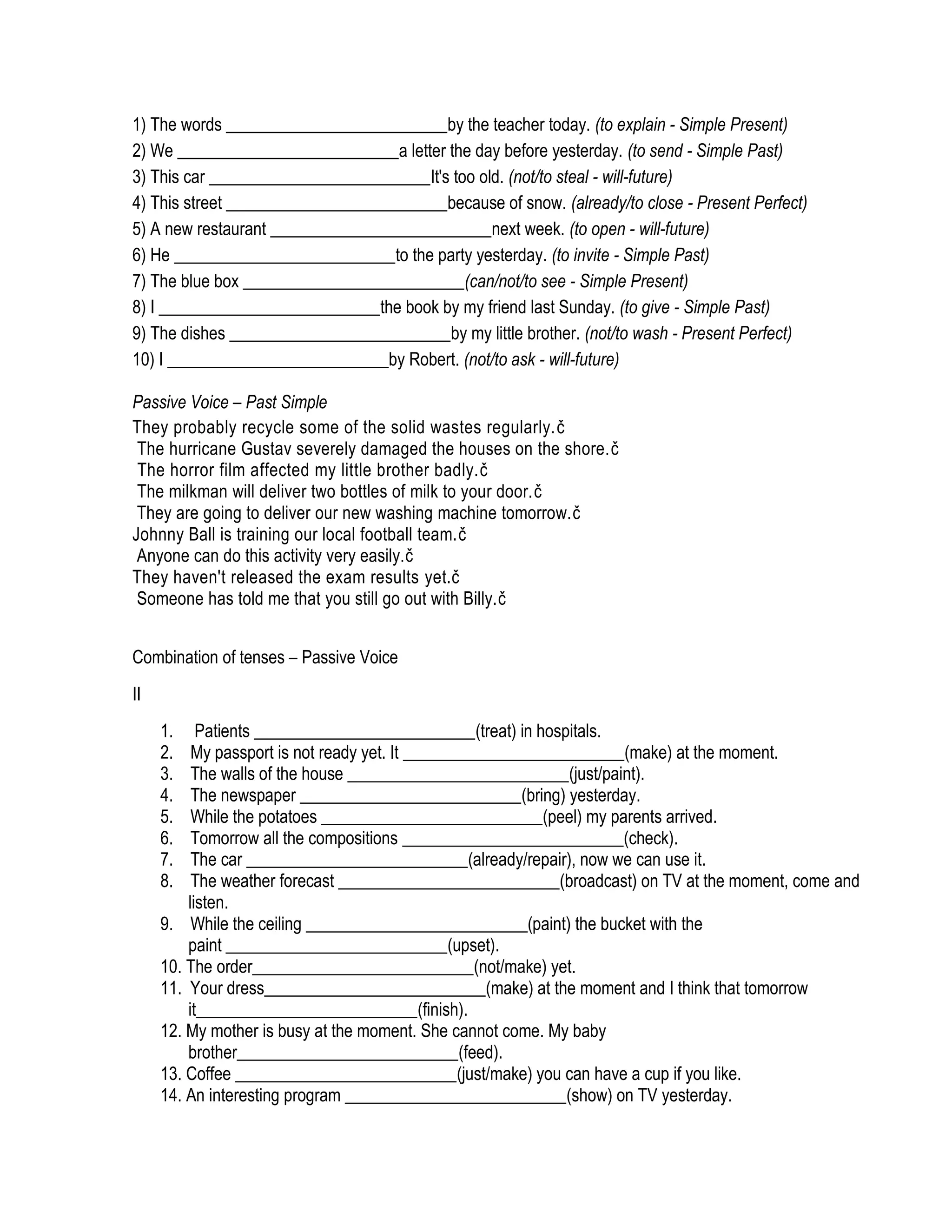 Passive voice, gerund or infinitive | DOCX