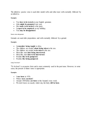 Passive voice material | DOCX