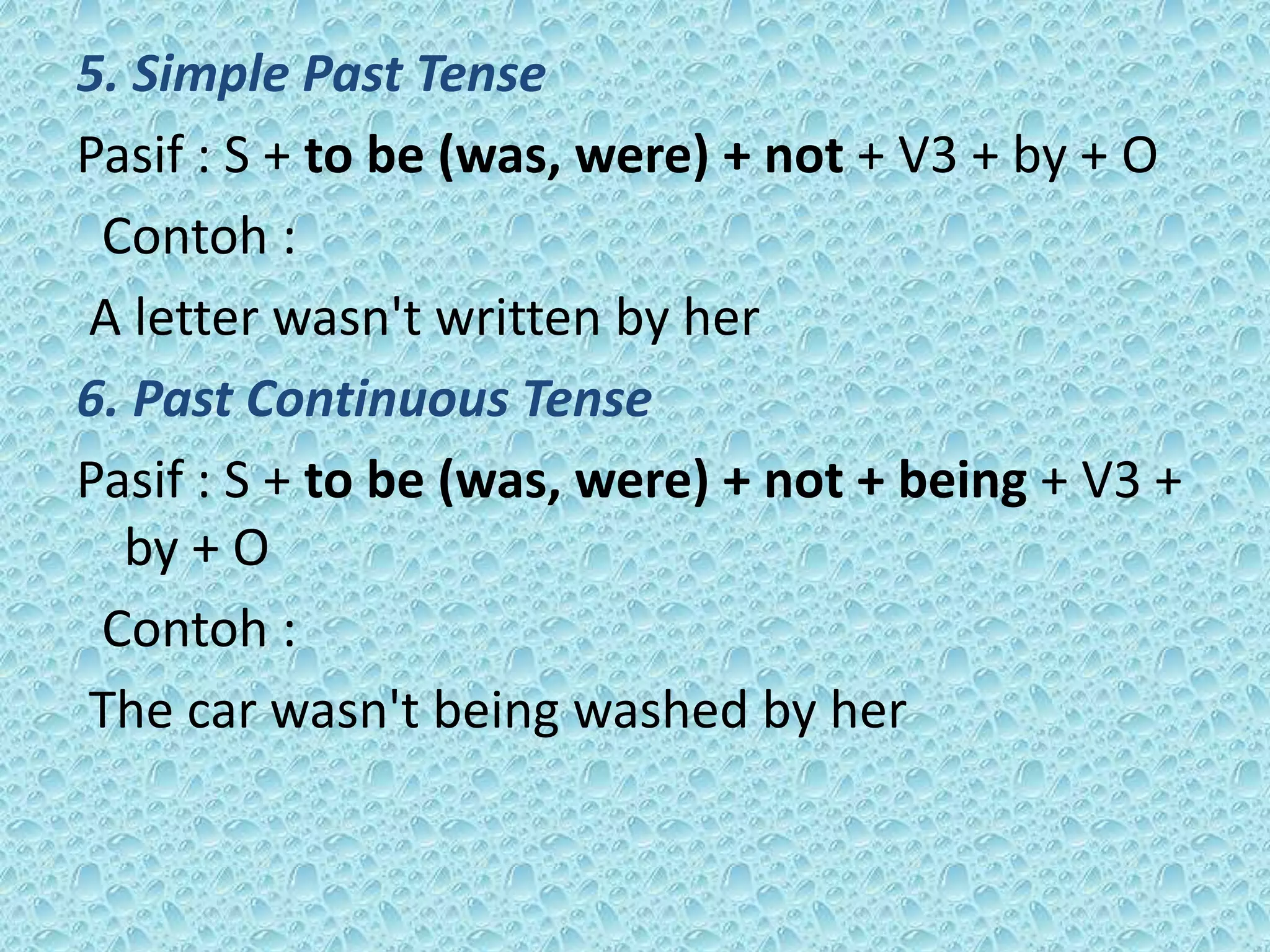 Rumus-rumus Passive voice | PPTX