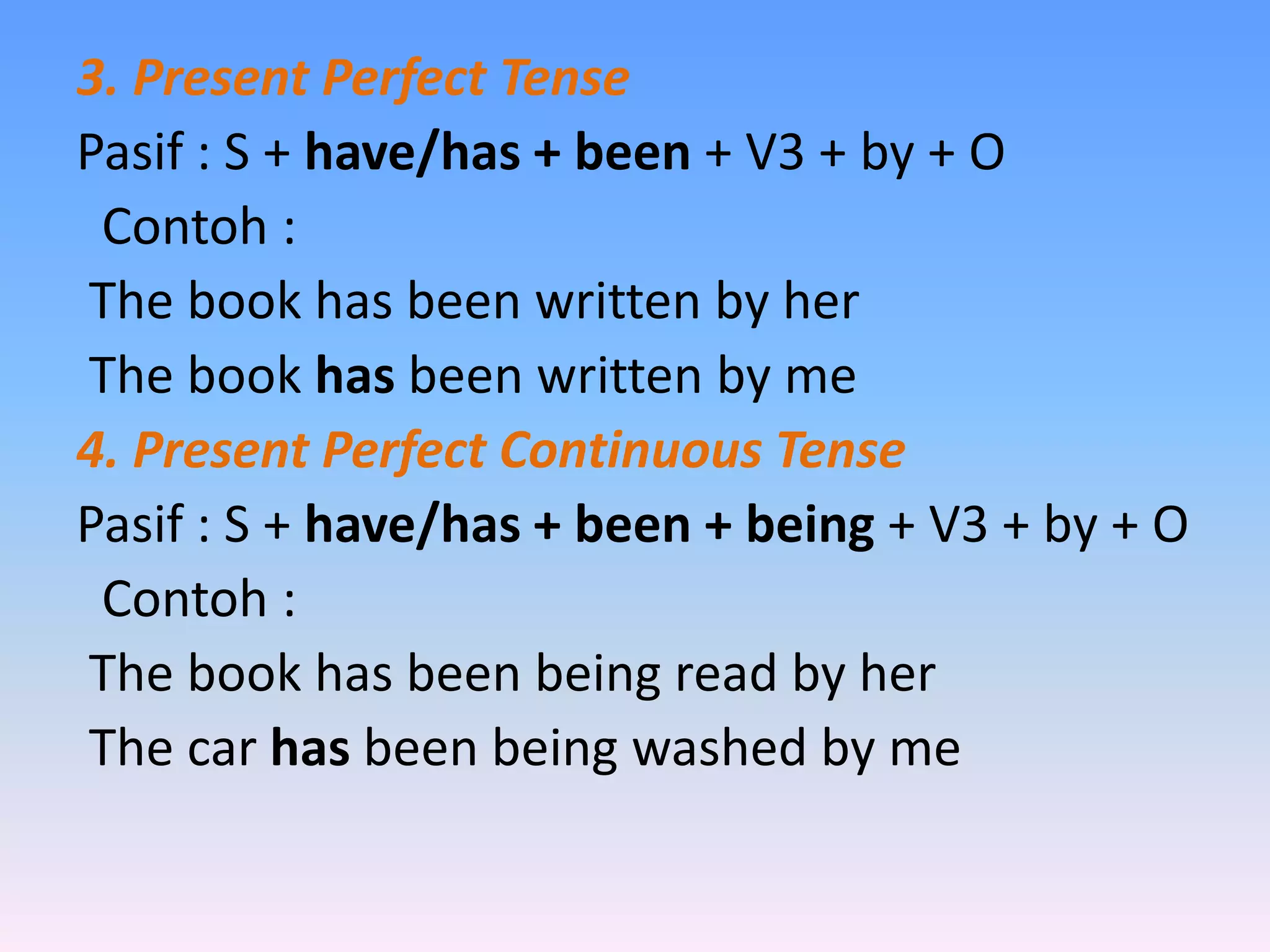 Rumus-rumus Passive voice | PPTX