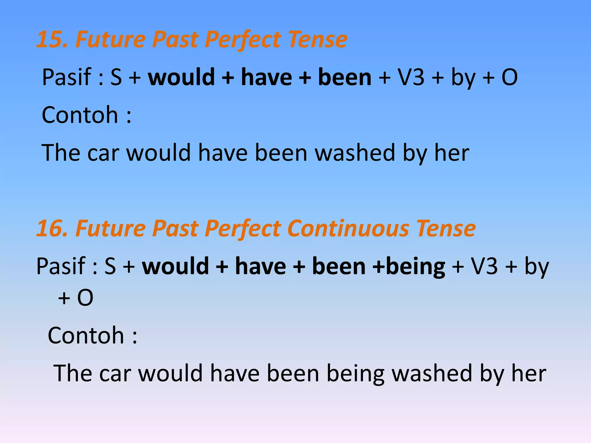 Rumus-rumus Passive voice | PPTX