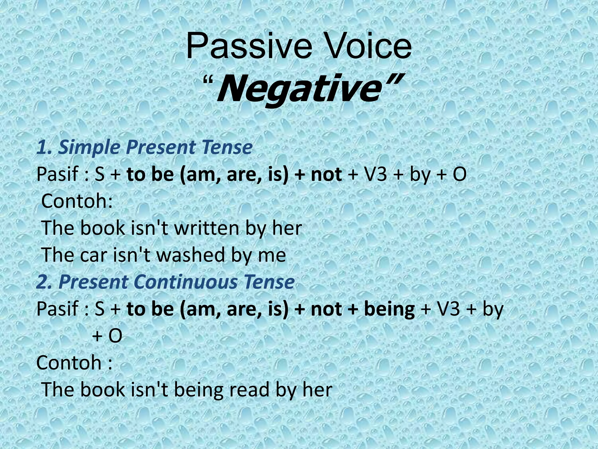 Rumus-rumus Passive voice | PPTX