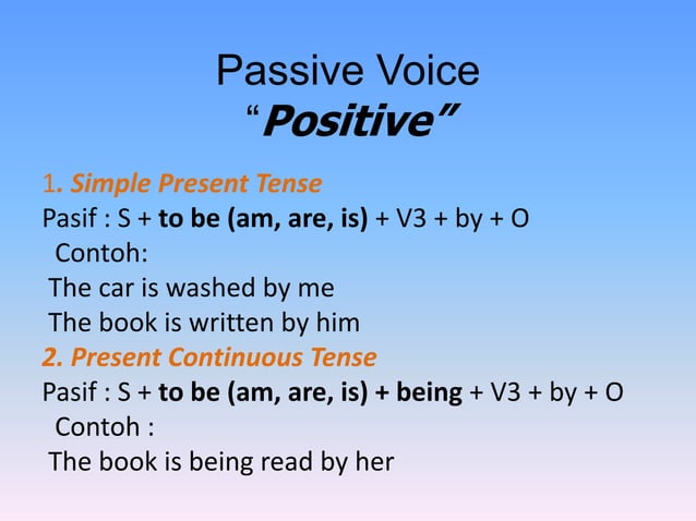Rumus-rumus Passive voice | PPT