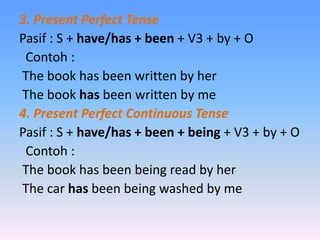 Rumus-rumus Passive voice | PPTX