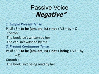 Rumus-rumus Passive voice | PPT