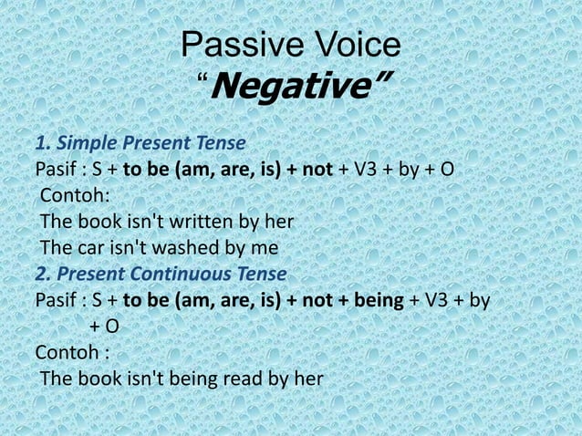 Rumus-rumus Passive voice | PPT