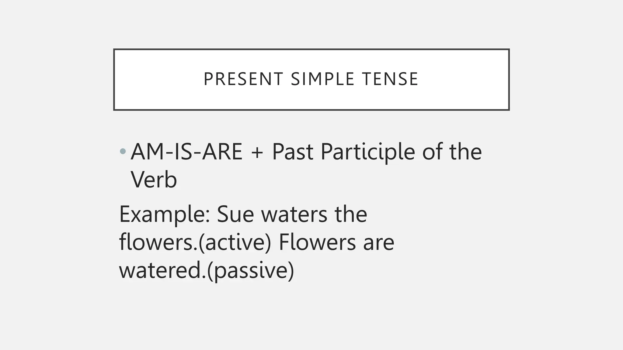 Passive voice past and present explanation and exercises | PPT
