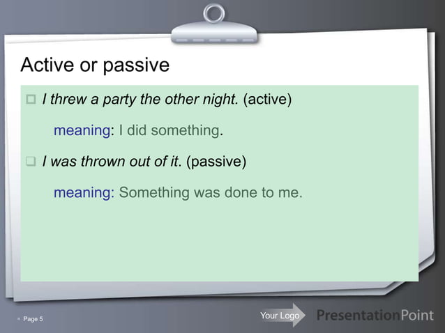 Passive Voice PowerPoint; Inlingua DC, Level 4, Grammar 12B.pptx