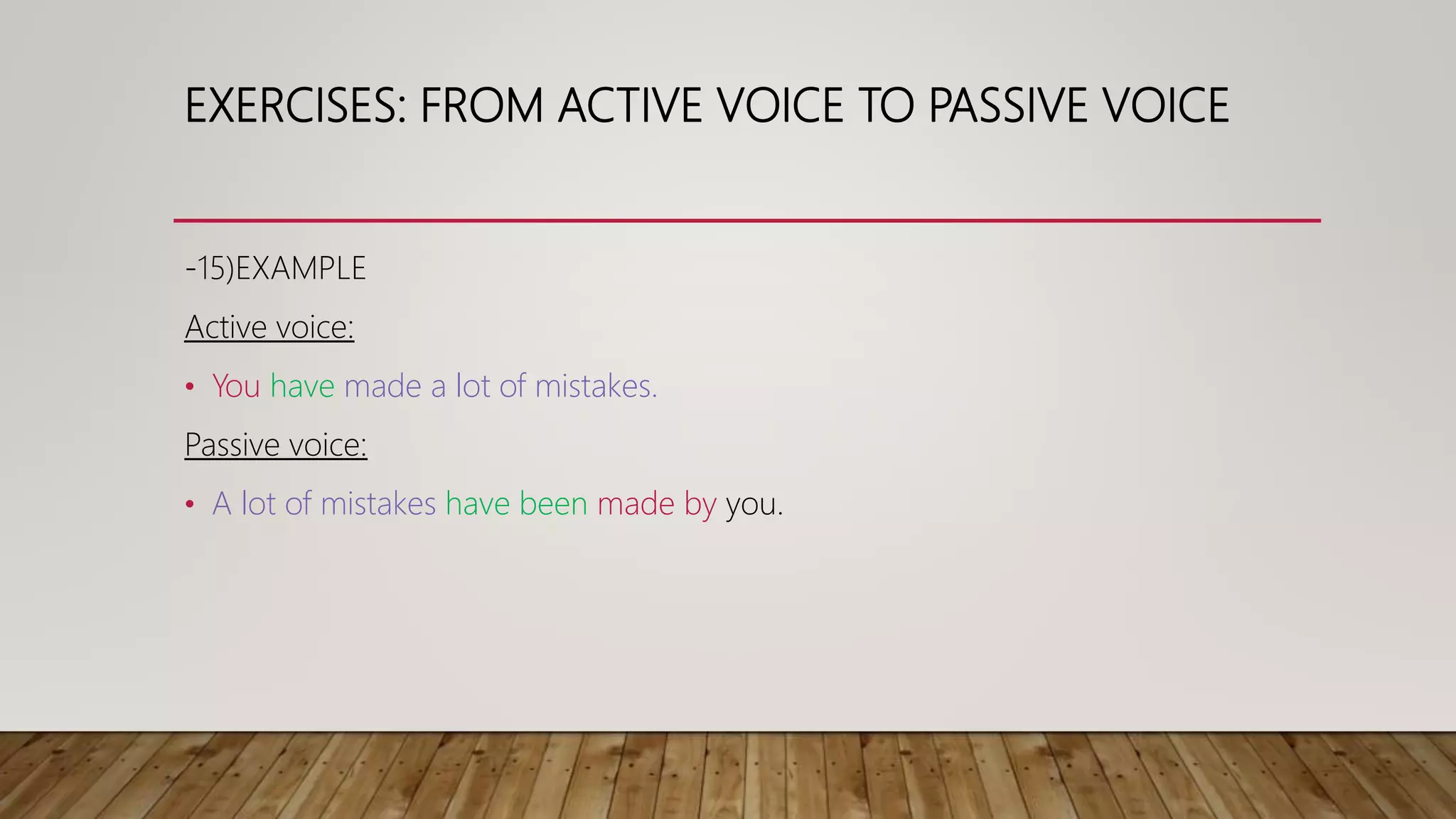 Passive voice ppt | PPT