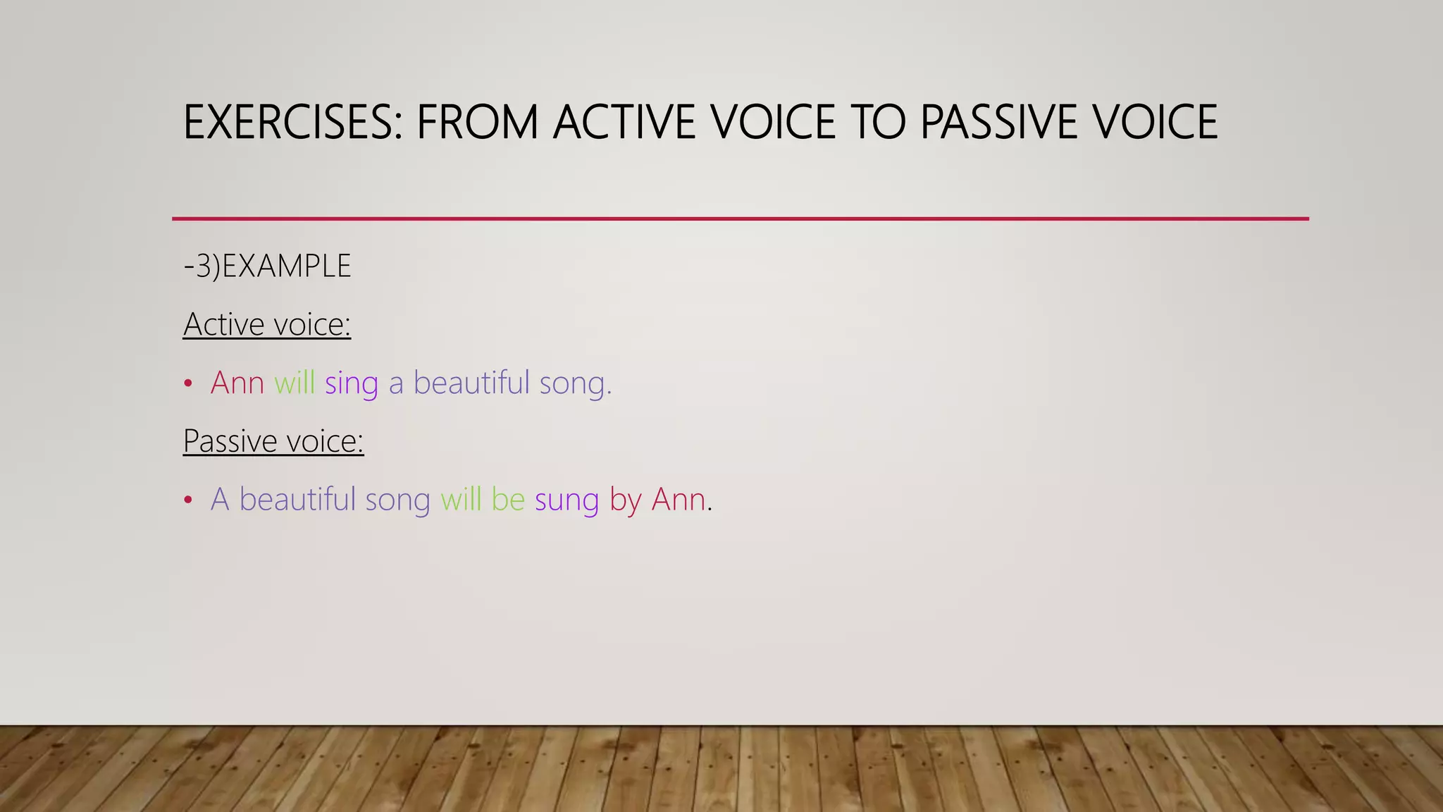 Passive voice ppt | PPT
