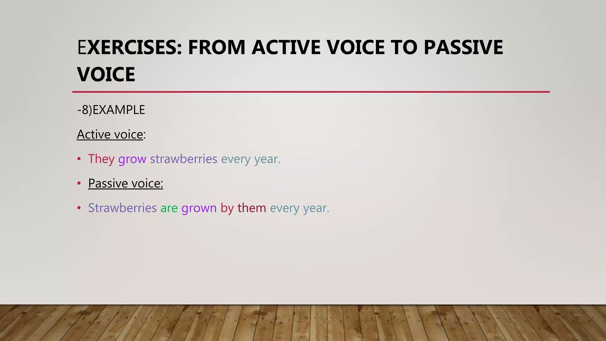 Passive voice ppt | PPT