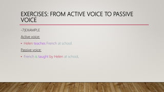 Passive voice ppt | PPT