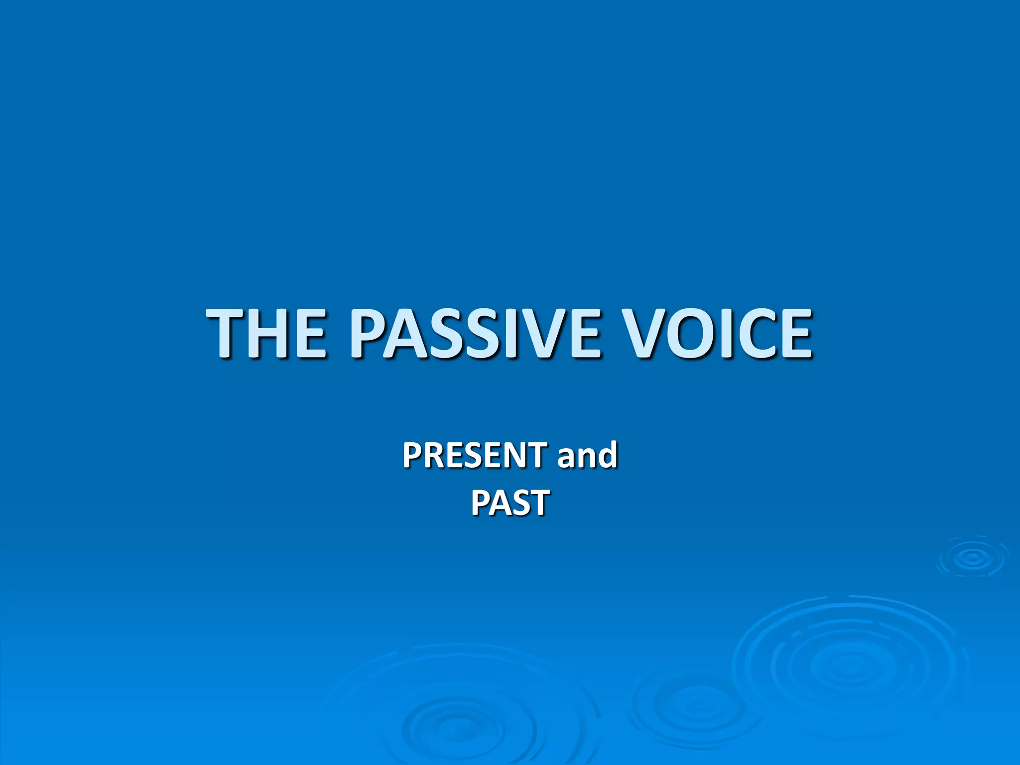 Passive voice presentation (1).ppt | Books and Literature