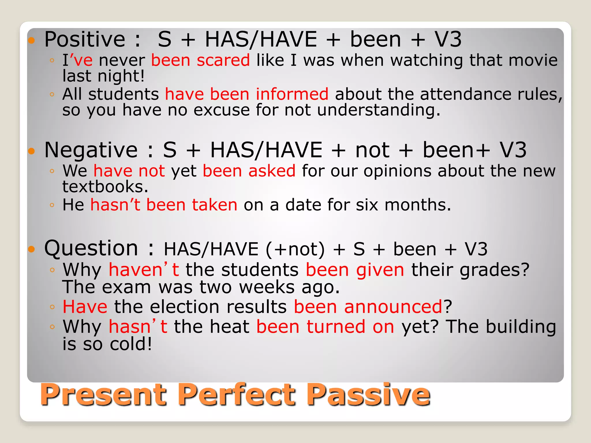 Passive voice presentation 2 | PPTX