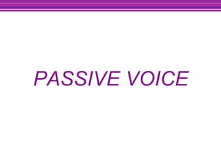 Passive voice present & past simple | PPT