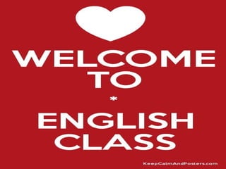 Keep Calm And Love English Class