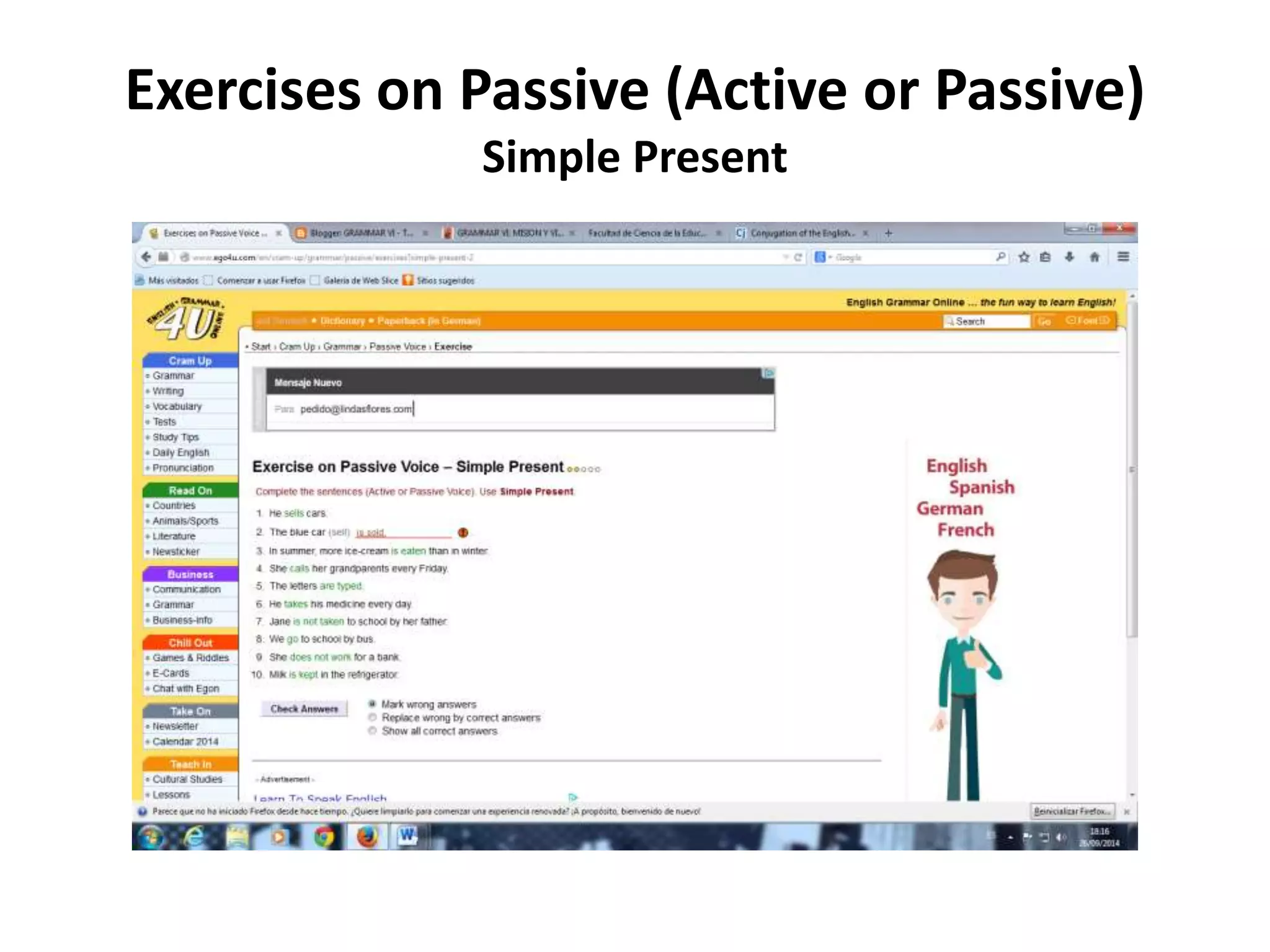 Passive voice Grammar | PPTX | Fitness and Exercise | Healthy Living