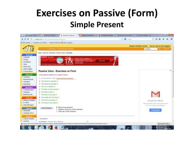 Passive voice Grammar | PPTX | Fitness and Exercise | Healthy Living