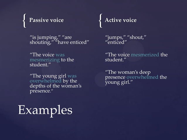 Passive vs. active voice/verbs, writing tips | PPTX | Business ...
