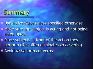 Passive vs. Active Voice | PPT