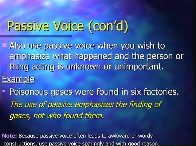 Passive vs. Active Voice | PPT
