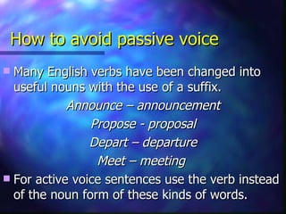 Passive vs. Active Voice | PPT