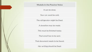 Passive with modals for class presentations | PPT