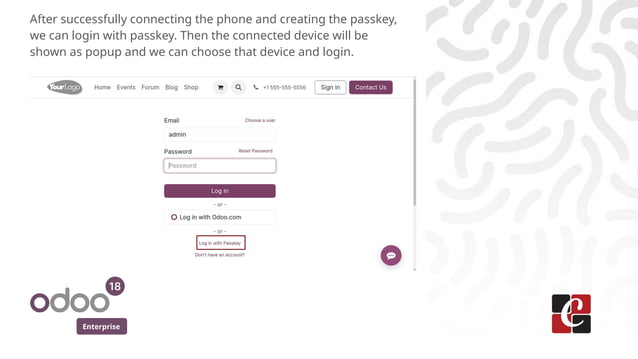 Passkey Authentication in Odoo 18 - Odoo 18 Slides | PPTX | Operating Systems | Computer ...