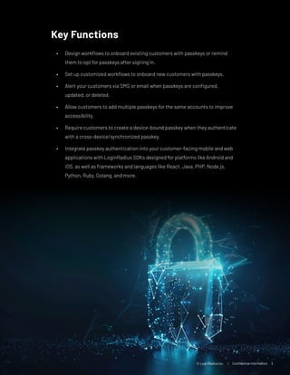 LoginRadius Introduces Passkeys: The Future Beyond Passwords | PDF