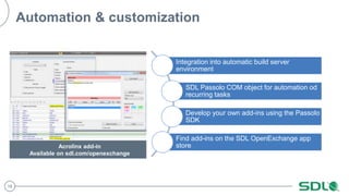 Translating software with SDL Passolo | PPT