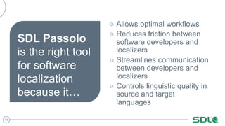 Translating software with SDL Passolo | PPTX