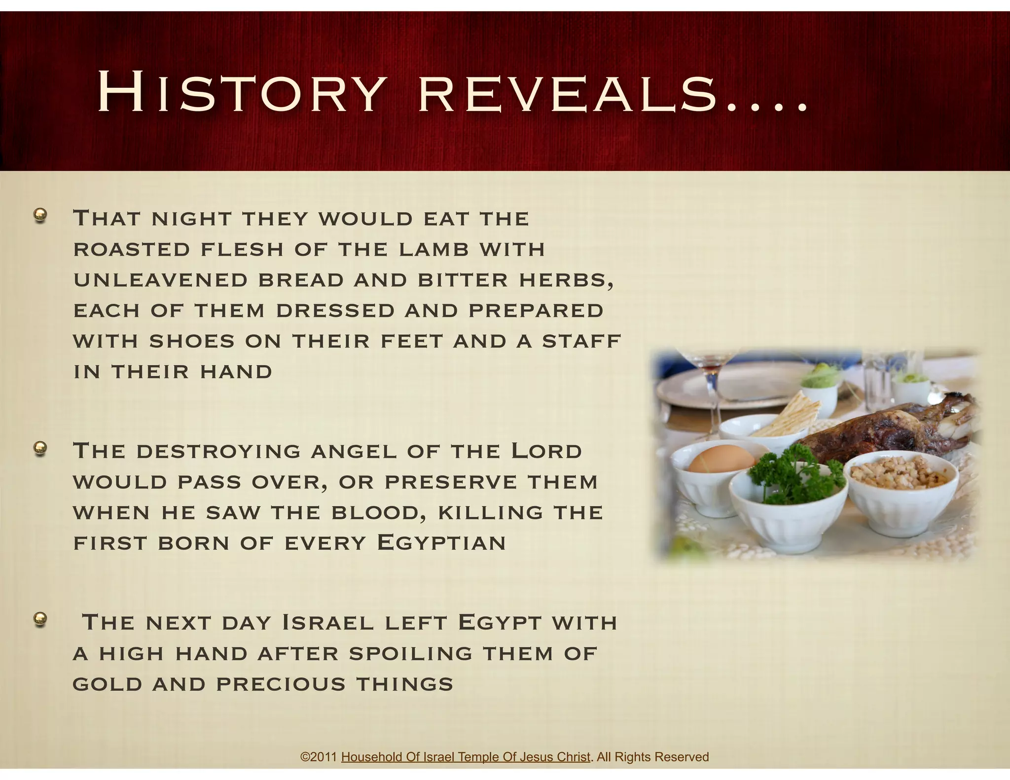 The Feast of Passover | PDF