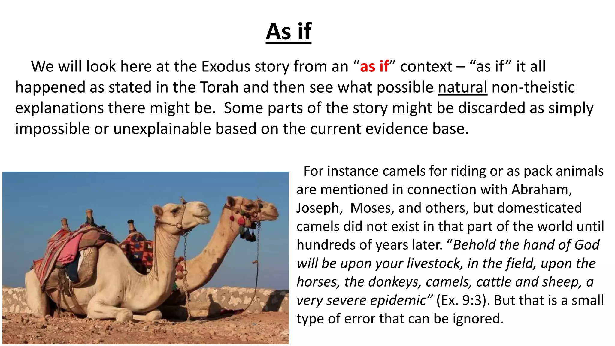 The biblical Exodus - what really happened? | PPT