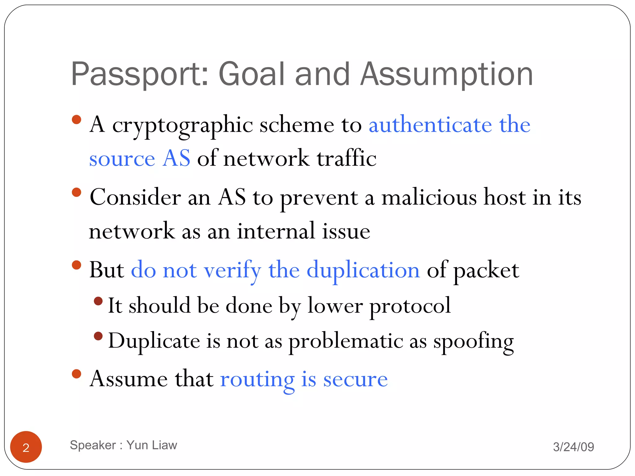Passport | PPT | Information and Network Security | Computing