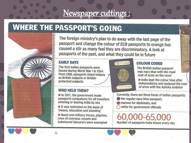 Comparative study of security features of passports of different ...