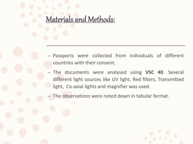 Comparative study of security features of passports of different ...