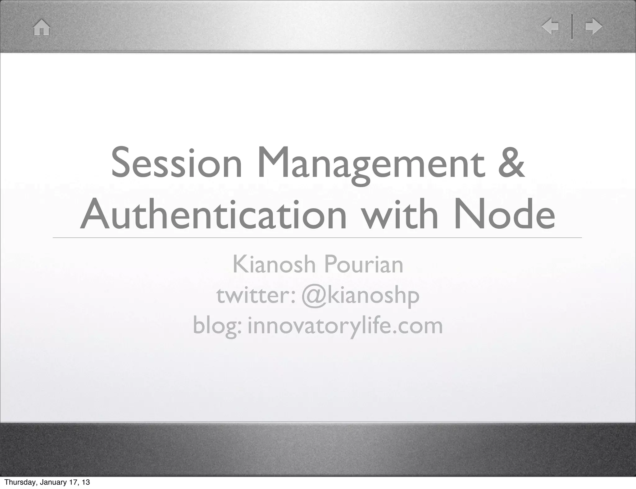 Passport Nodejs Lightening Talk | PPT Passport Nodejs Lightening Talk | PPT