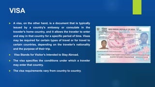 Passport and Visa as Travel Documents.pptx