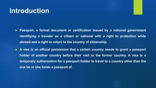 Passport and Visa as Travel Documents.pptx
