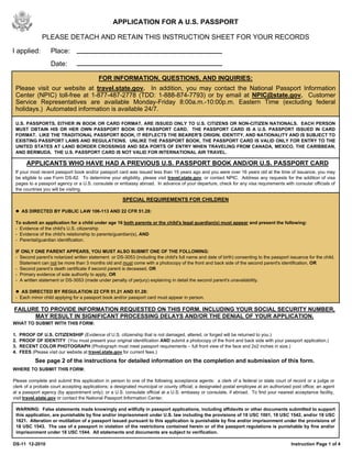 Passport applicationcomplete | PDF