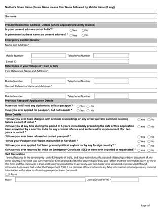 Passport applicationform main_english_v2.0 | PDF