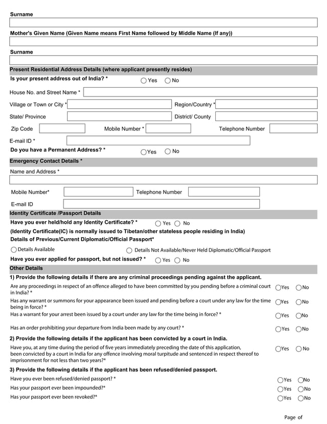 Passport applicationform main_english_v4.1 | PDF