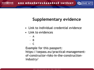 Learning Passport as Credit Supplement to be used | PPT