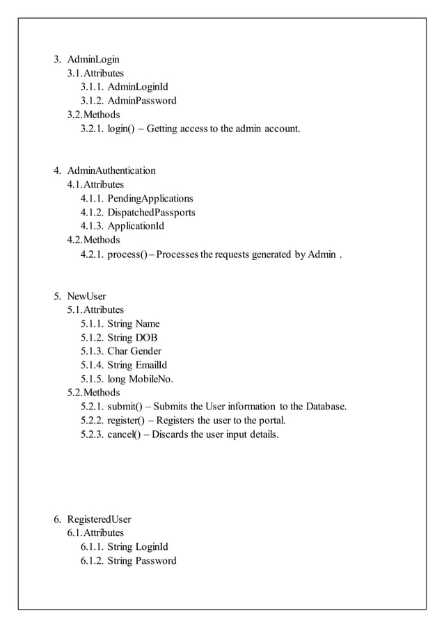 Passport Automation System | DOCX