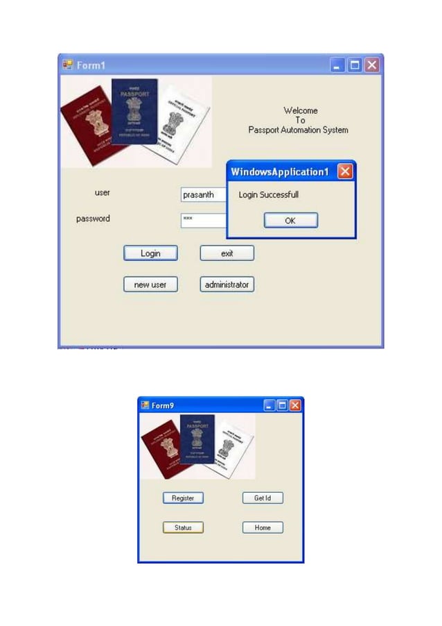 Passport Automation System Docx Computer Software And Applications Computing