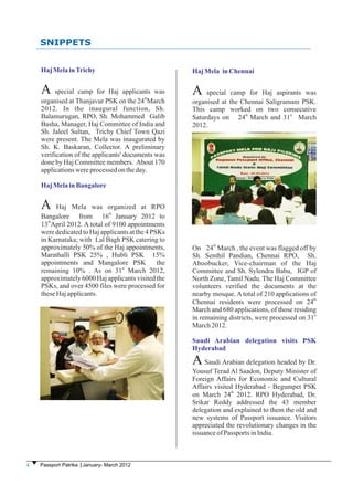 Passport Patrika | January - March 2012 | PDF