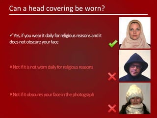 U.S. Passport Photo Requirements - U.S. Embassy London | PPTX