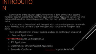Passport status tracking system (1) | PPT
