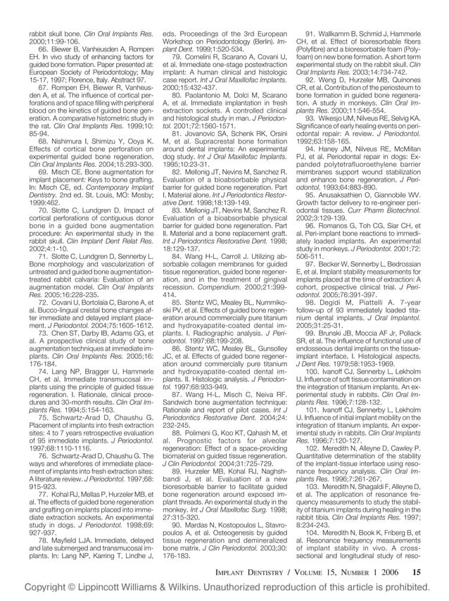 “PASS” Principles for Predictable Bone Regeneration | PDF